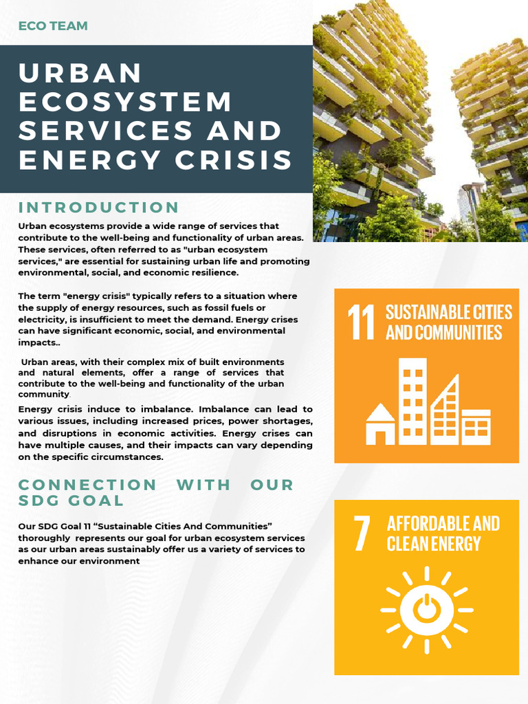 Urban ecosystem services AND ENERGY CRISIS | PDF | Sustainable Energy ...