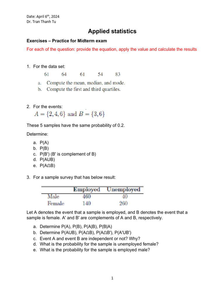 Exercise_mid-2024 | PDF