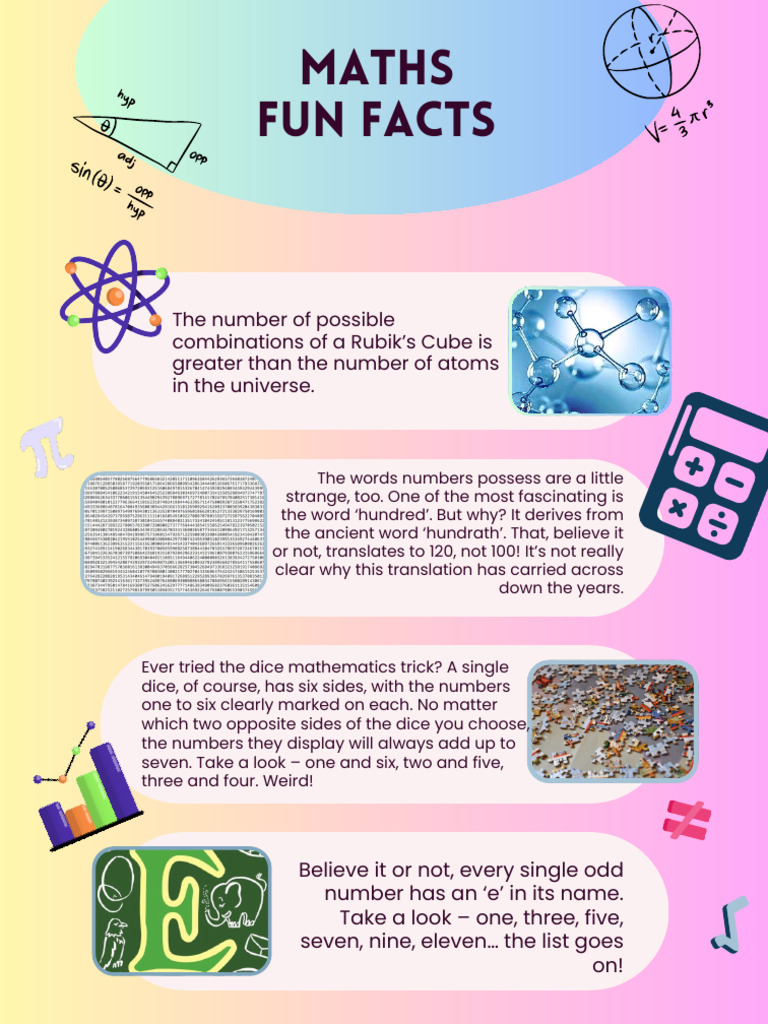 Maths Fun Facts | PDF