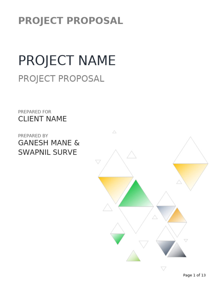 IC Project Proposal Template 11785 - WORD | PDF