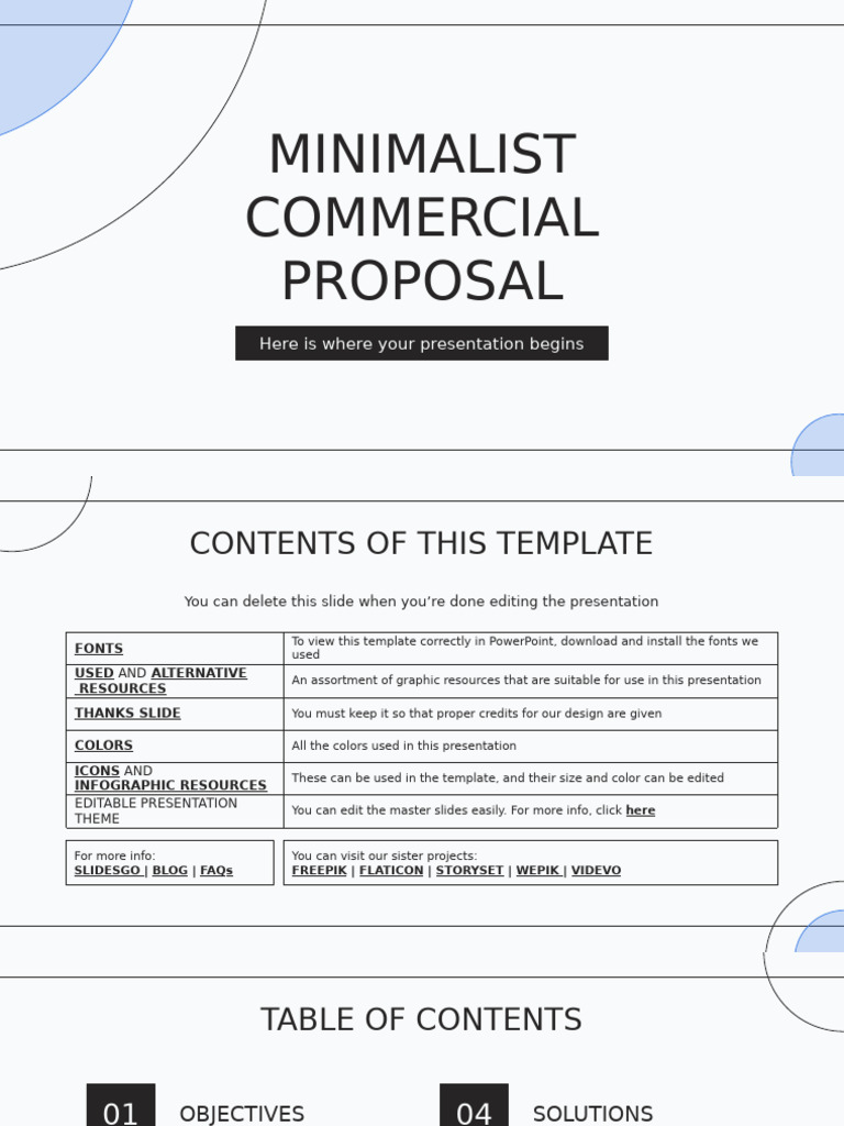 Minimalist Commercial Proposal Template | PDF | Expense | Customer ...