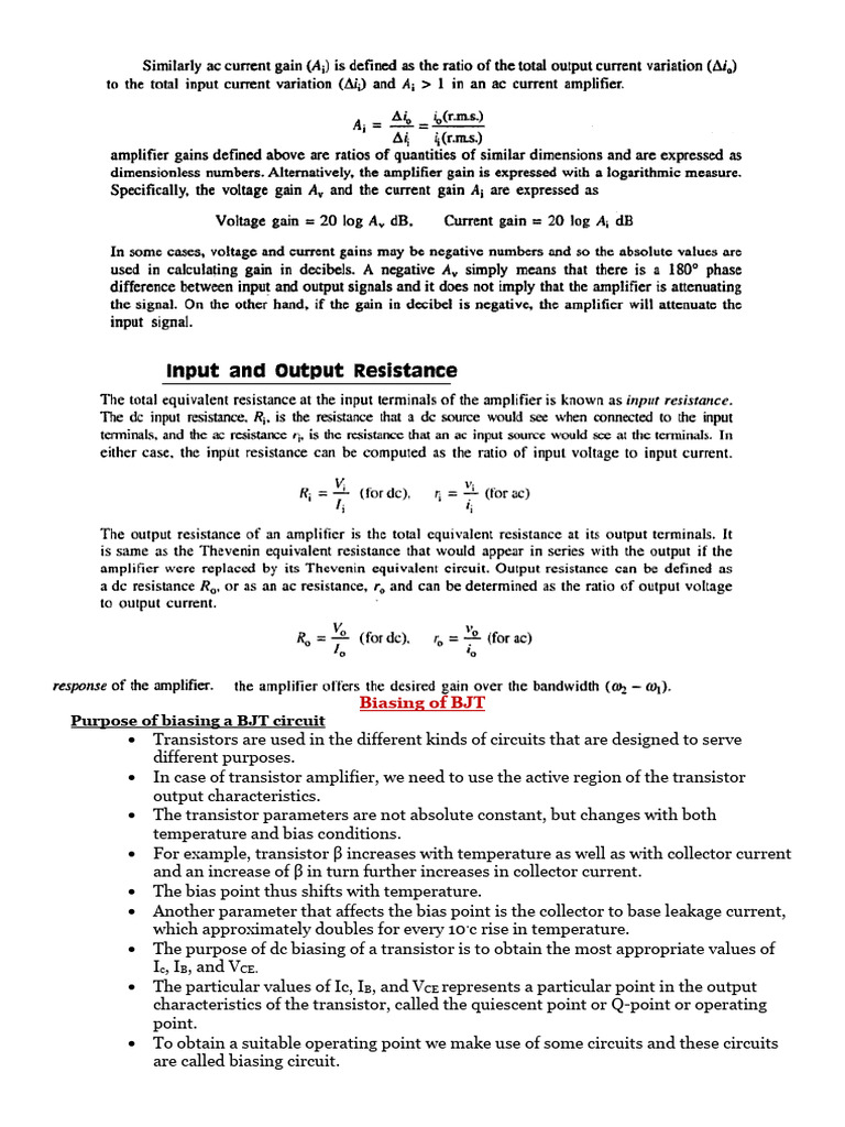 Transistors (from biasing | PDF | Bipolar Junction Transistor | Transistor