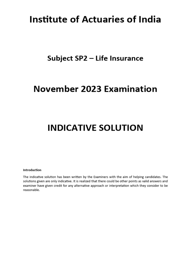 SP2 Solution | PDF | Insurance | Bonds (Finance)