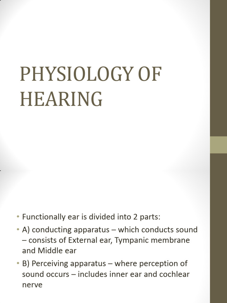 HEARING AND EQUILIBRIUM | PDF | Auditory System | Ear