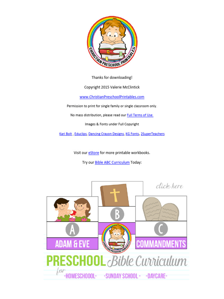 Noah Minibook Pack | PDF