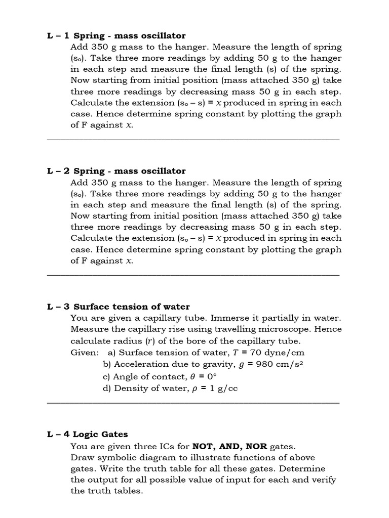 12 Physics Prelim Practical Slips | PDF | Diode | Surface Tension
