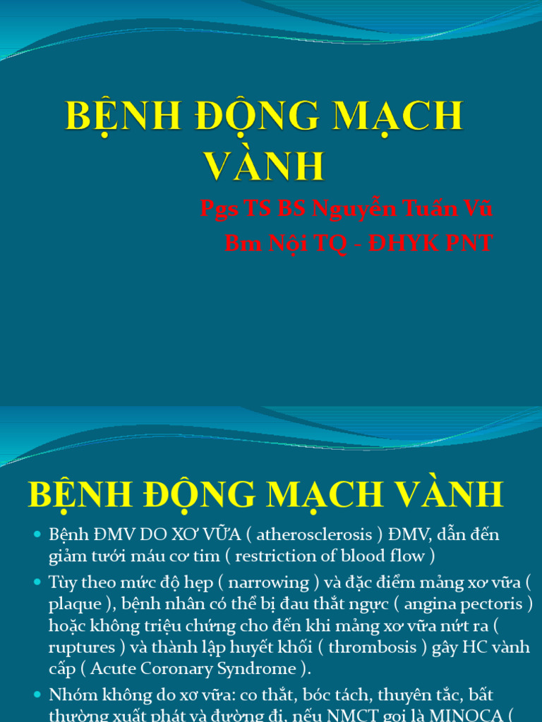 Bệnh Động Mạch Vành | PDF