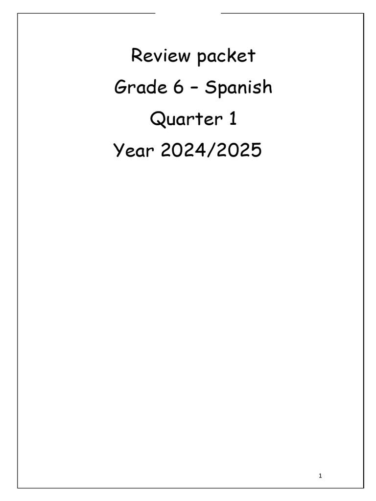 Vocabulario y Ejercicios de Español 6º | PDF | Idiomas | Estudios de ...