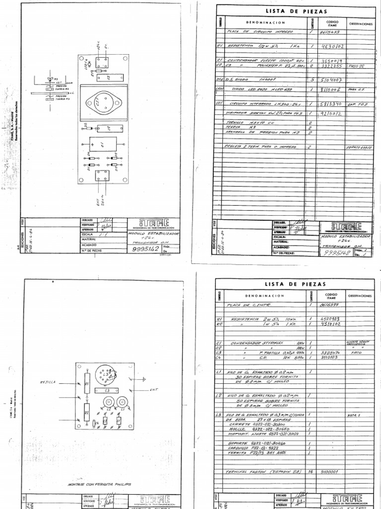 ITAME EAM 10K DA Manual Instr - 3 y Planos | PDF