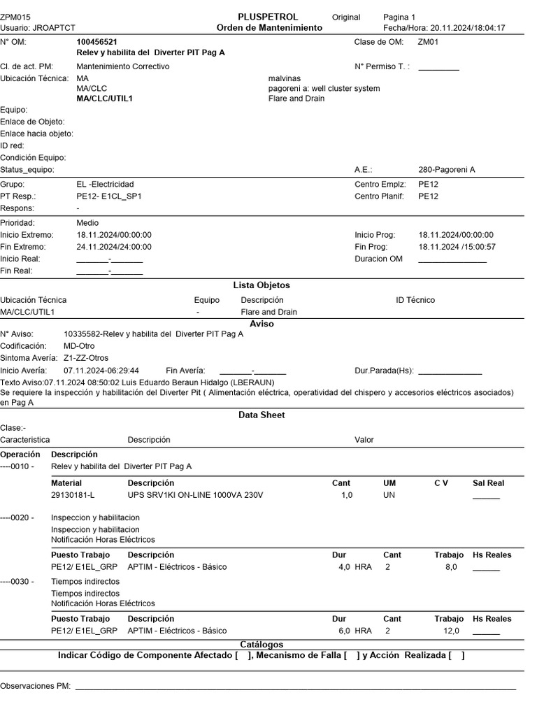 100456521-Relev y Habilita Del Diverter PIT Pag A | PDF