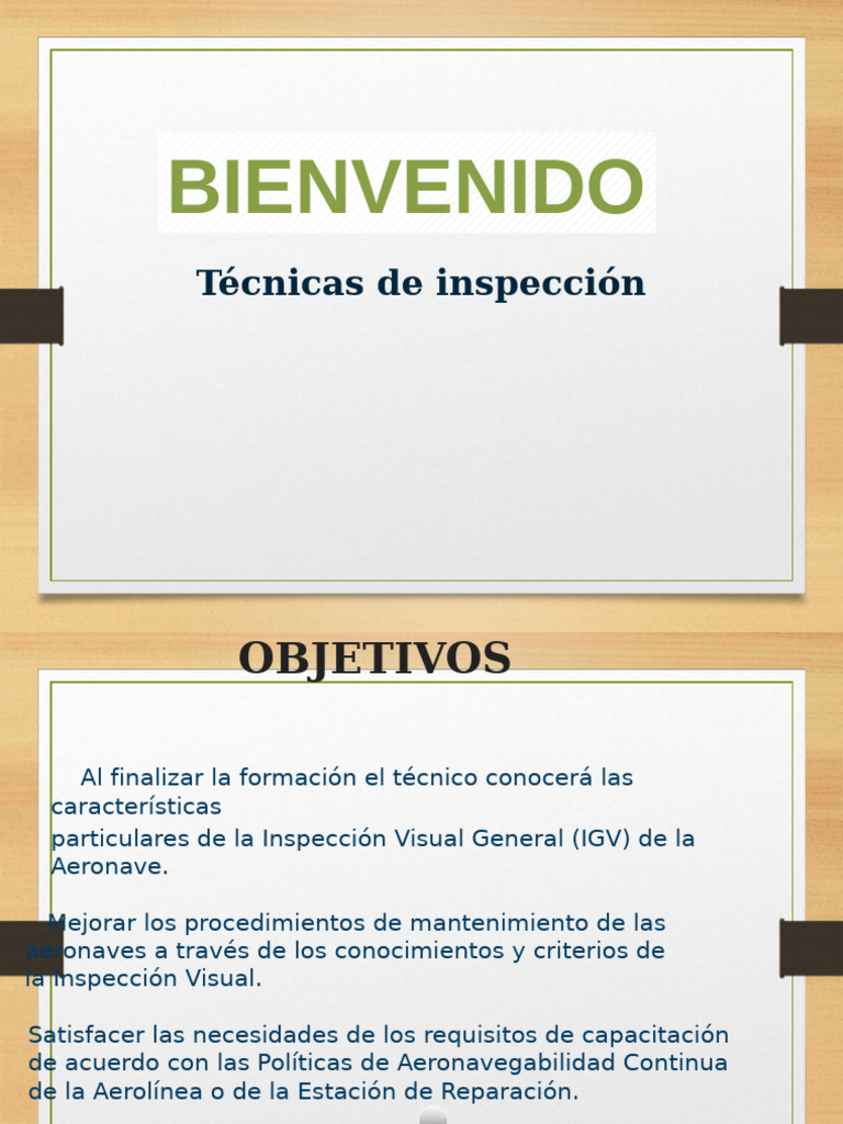 Técnicas de Inspección Visual Aeronáutica | PDF
