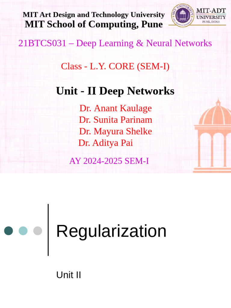 Regularization Techniques in Deep Learning | PDF | Robust Statistics | Loss Function