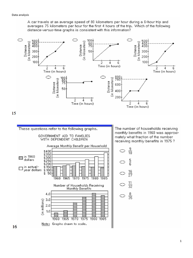 data analysis练习题 | PDF