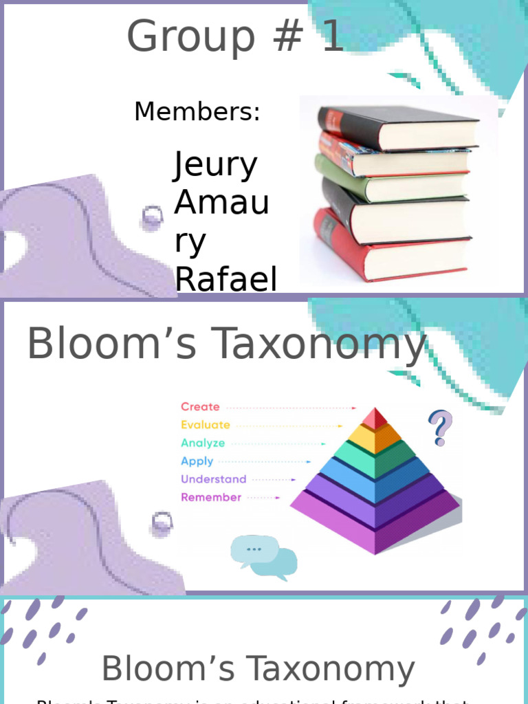 Blue Purple Minimalist Blooms Digital Taxonomy Verbs Quiz Presentation ...