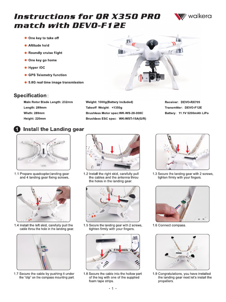 X350PRO Manual - DEVO - F12E - EN | PDF