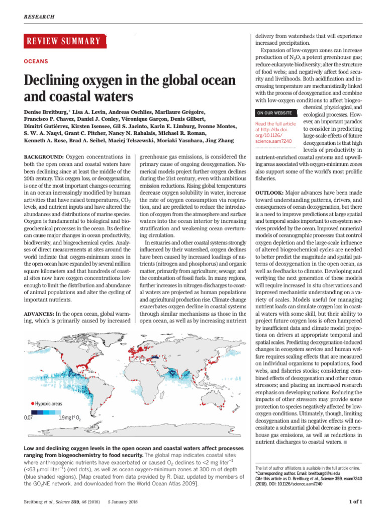Noaa 60289 DS1 | PDF | Oceans | Eutrophication