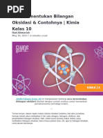 ATURAN BILOKS DAN Contoh Soal Menentukan Bilangan Oksidasi (Biloks) | PDF