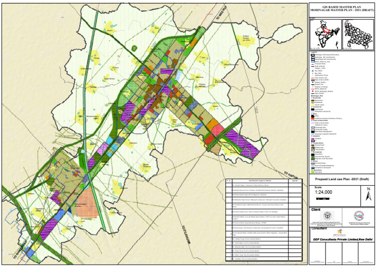 8ff89 - GIS Based Master Plan - 2031 Modinagar (Draft) | PDF