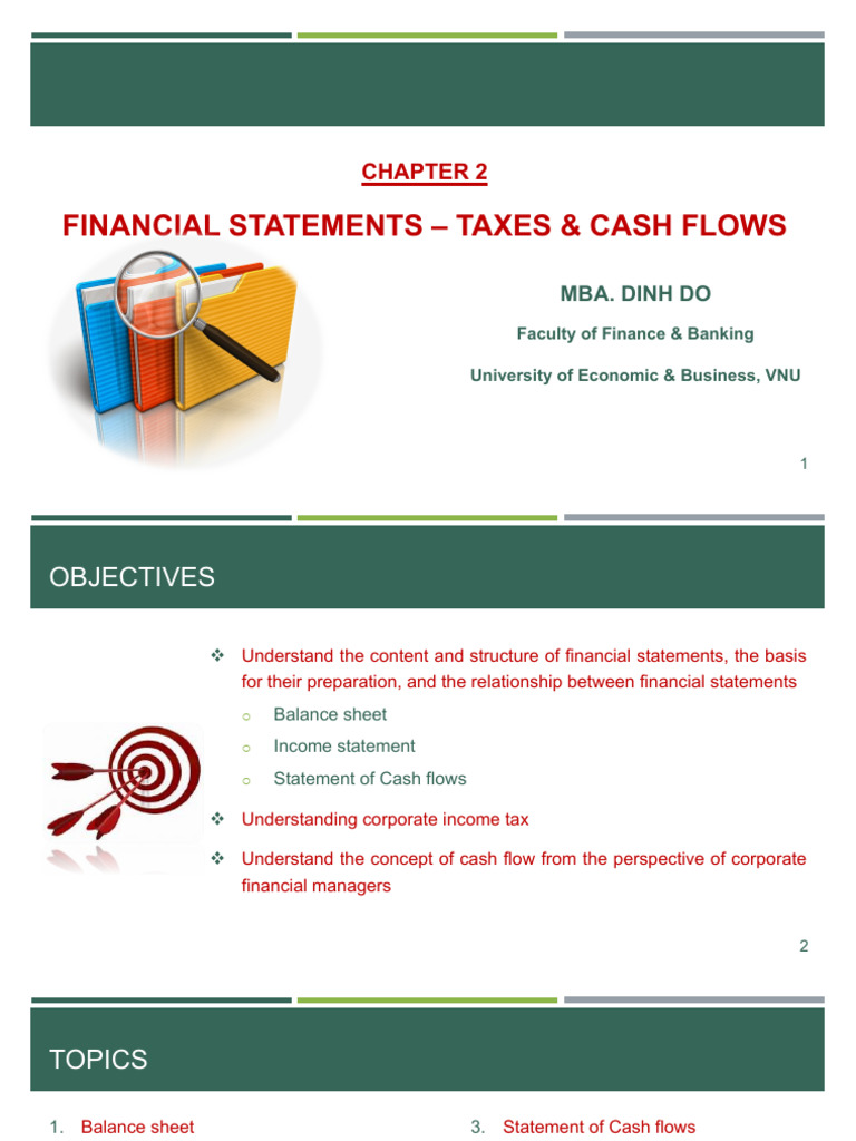 Chapter 2 - Financial Statements - Taxes & Cash Flows | PDF | Equity ...