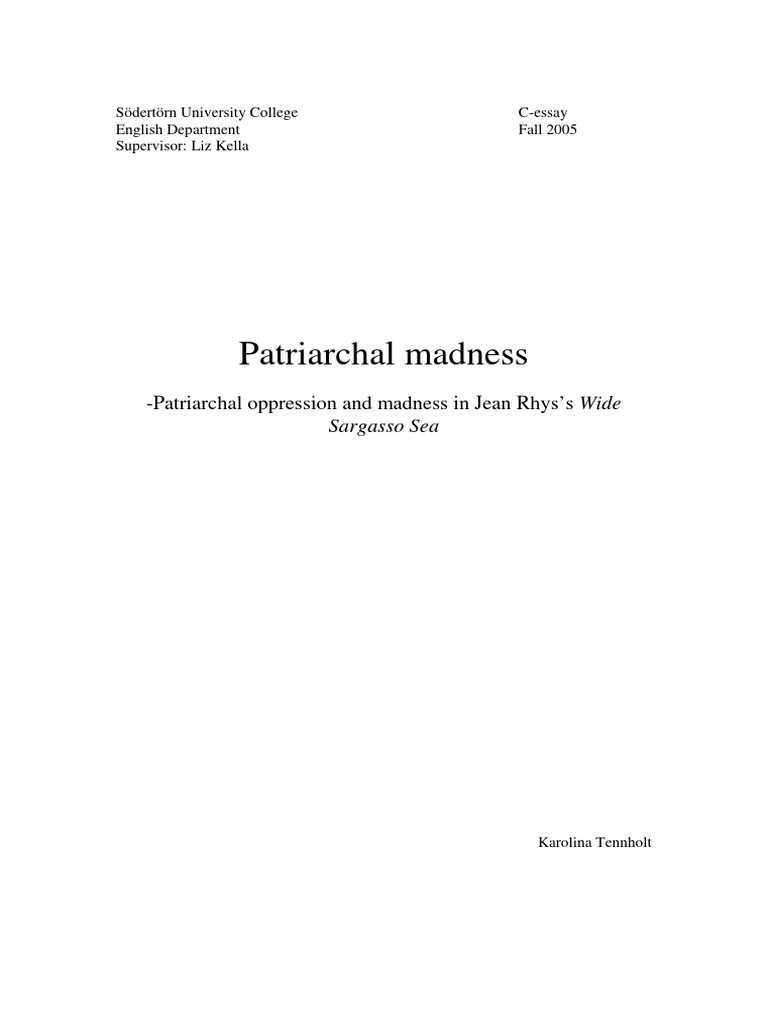 patriarchal madness | PDF | Patriarchy