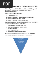 Newspaper Report Writing Structure | PDF