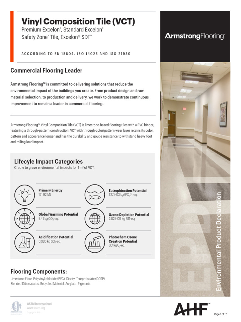 Armstrong VCT | PDF | Life Cycle Assessment | Flooring
