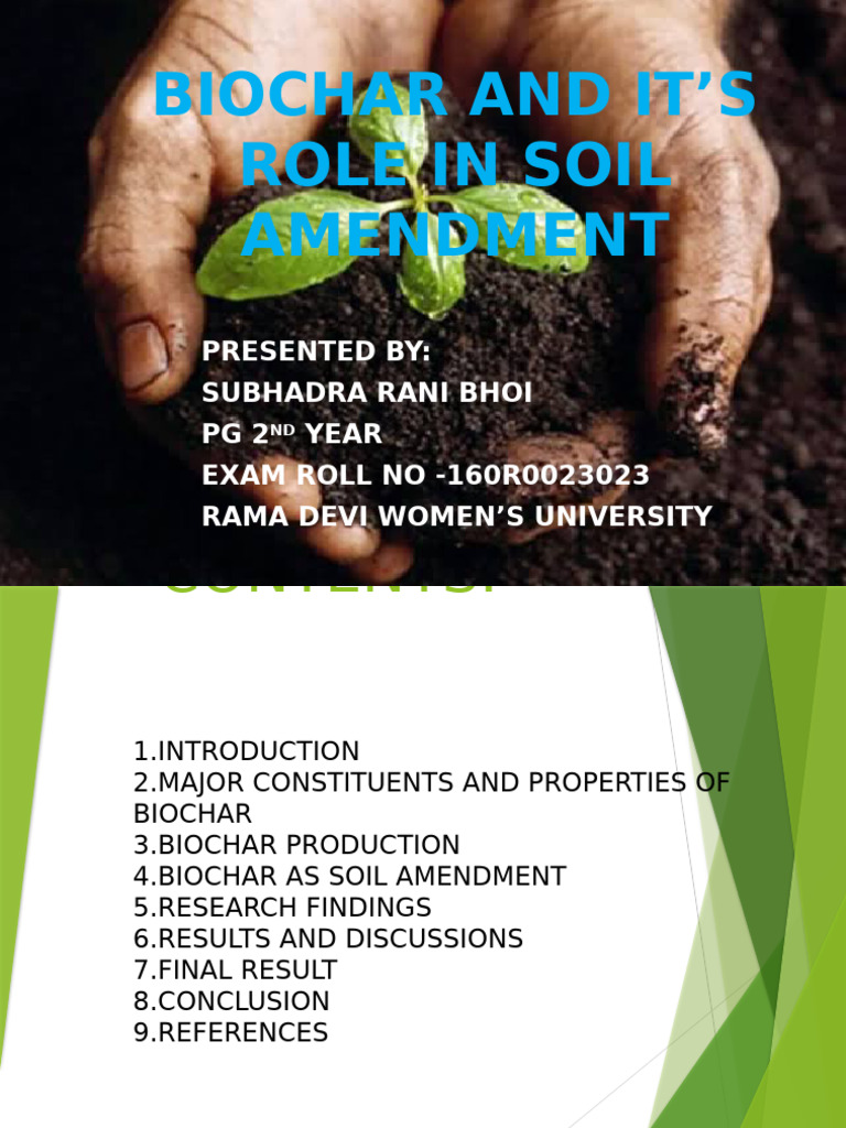 Bichar and it's role in soil amendment. Subhadra Rani Bhoi | PDF | Soil ...