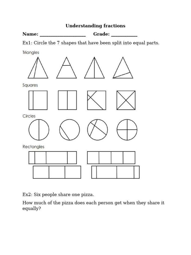 Grade 3 Fractions Practice Test | PDF