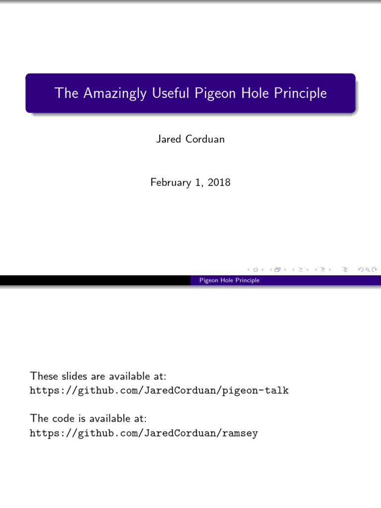 The Amazing Pigeon Hole Principle | PDF | Prime Number | Discrete ...