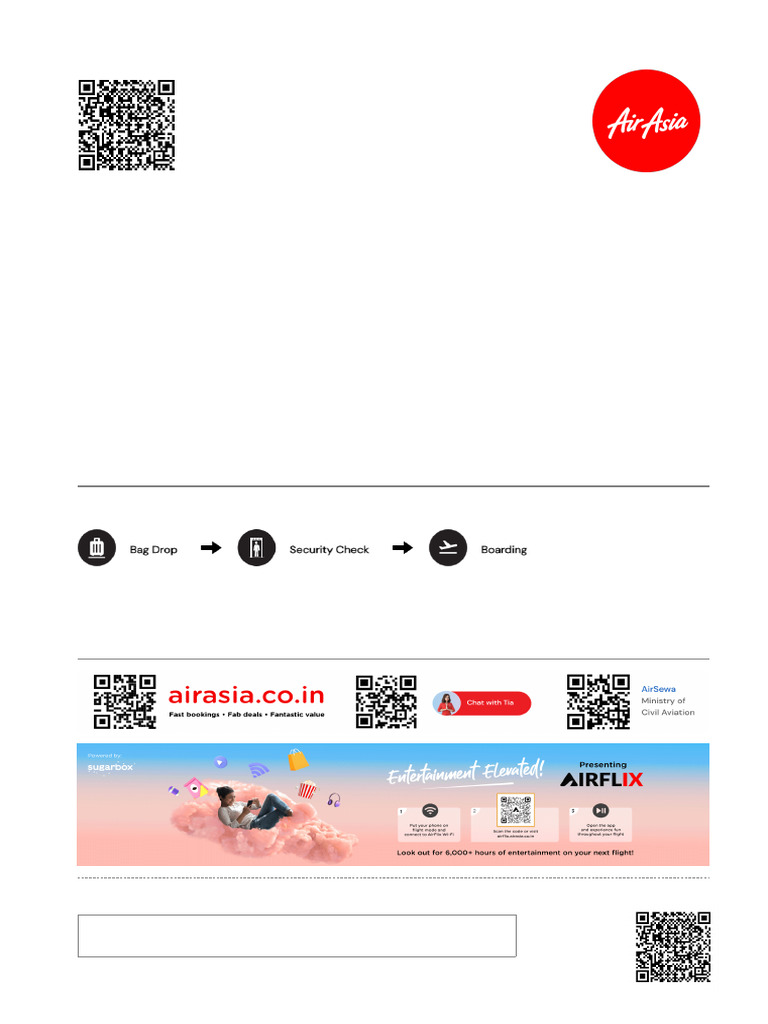 AirAsia Boarding Pass Details | PDF | Airport | Transport Safety