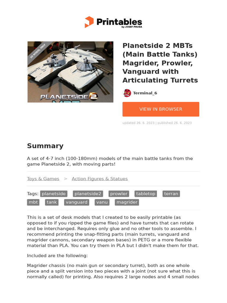 Planetside 2 Mbts | PDF | Vehicles | Tracked Military Vehicles