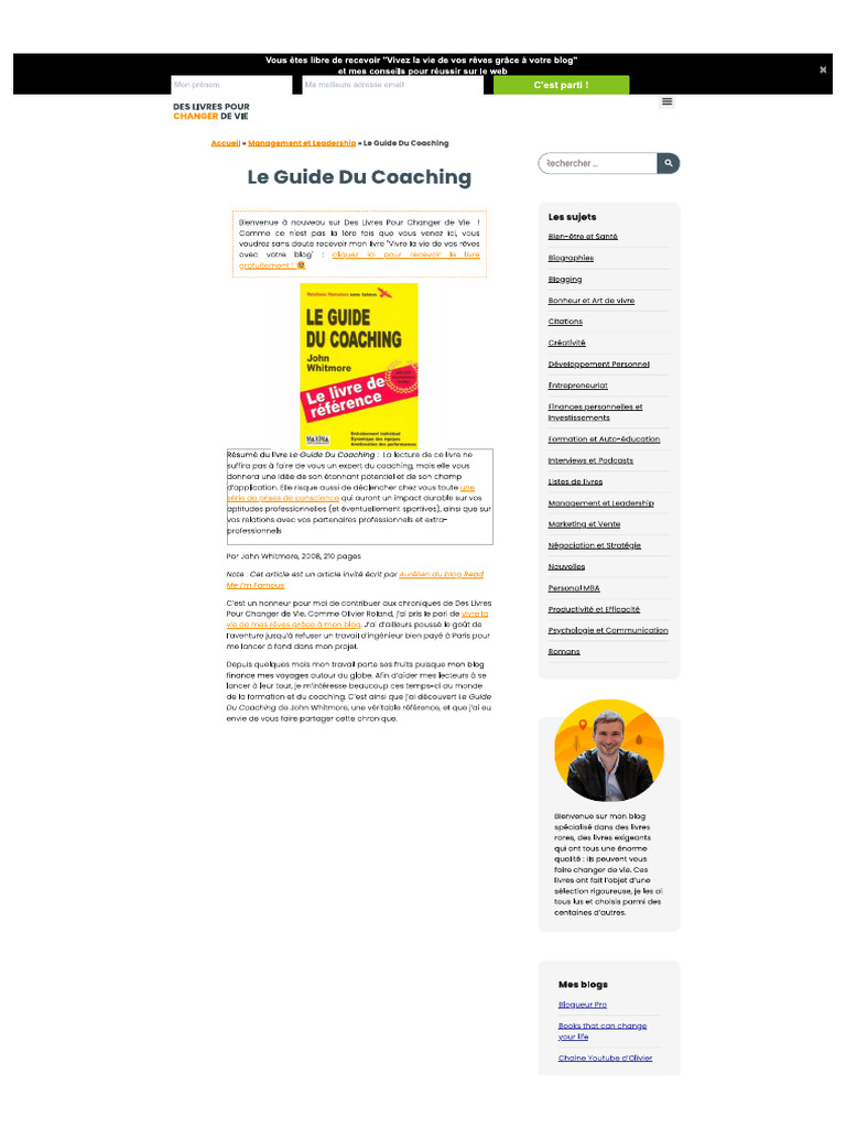 Le Guide Du Coatching | PDF