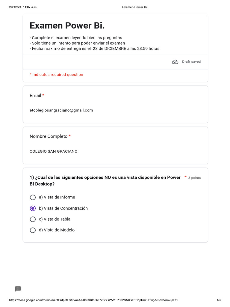 Examen de Power BI | PDF | Informática