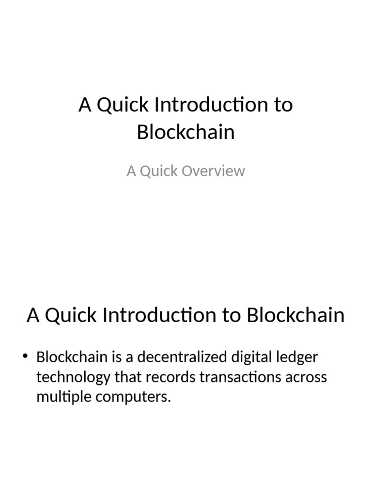 Quick_Introduction_to_Blockchain | PDF