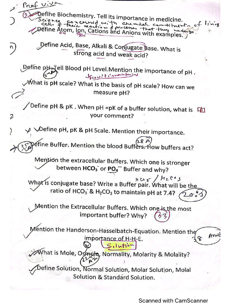 Viva Card Biochemistry | PDF