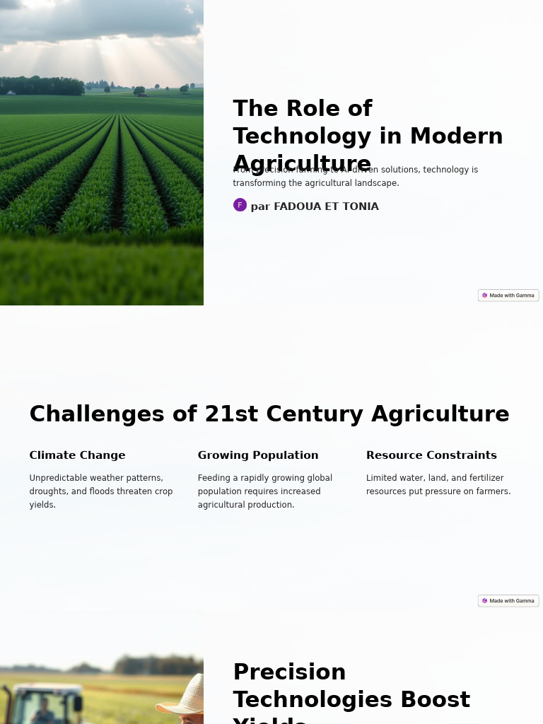 Tech Innovations in Modern Agriculture | PDF | Agriculture | Natural ...