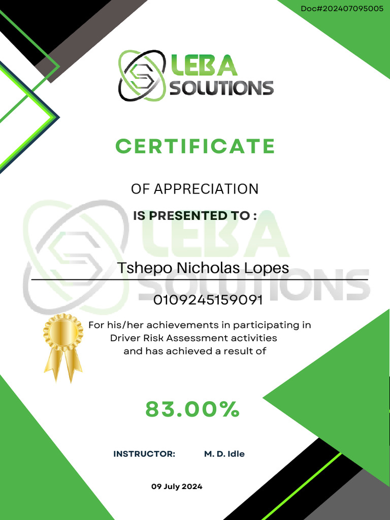 Tshepo Nicholas Lopes | PDF