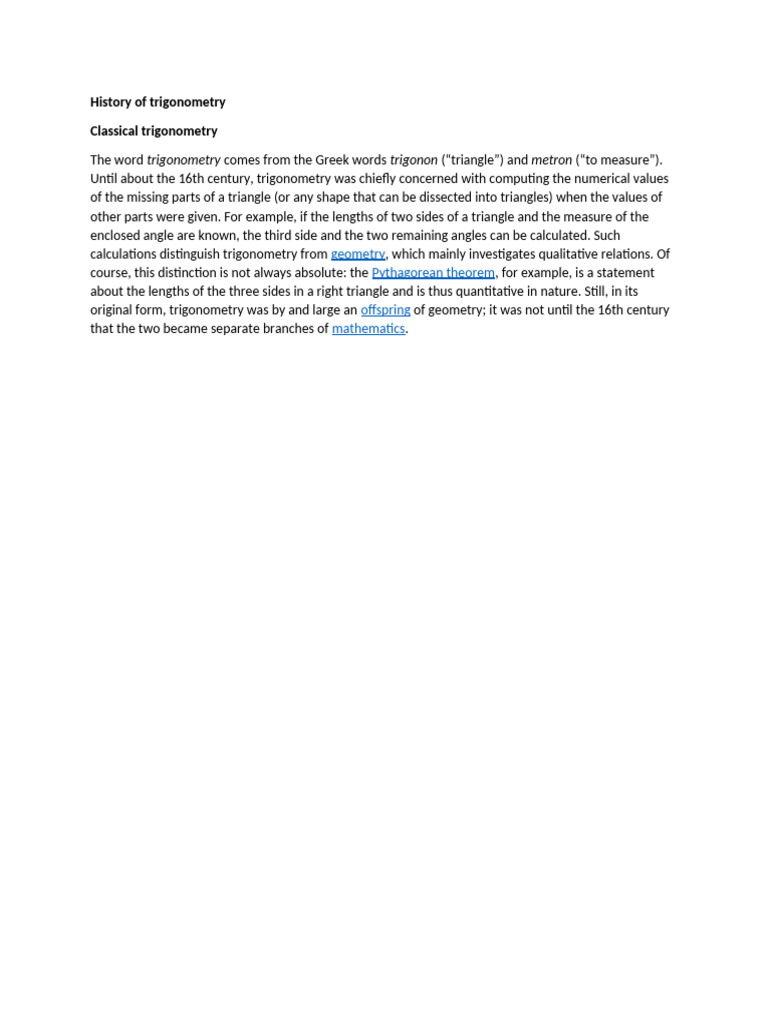 History of trigonometry | PDF