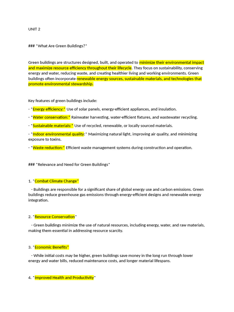 UNIT_2[1] | PDF | Emissions Trading | Green Building