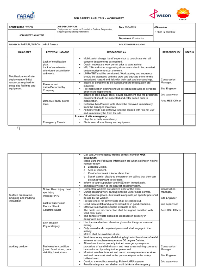 Construction Safety Guidelines | PDF | Personal Protective Equipment ...