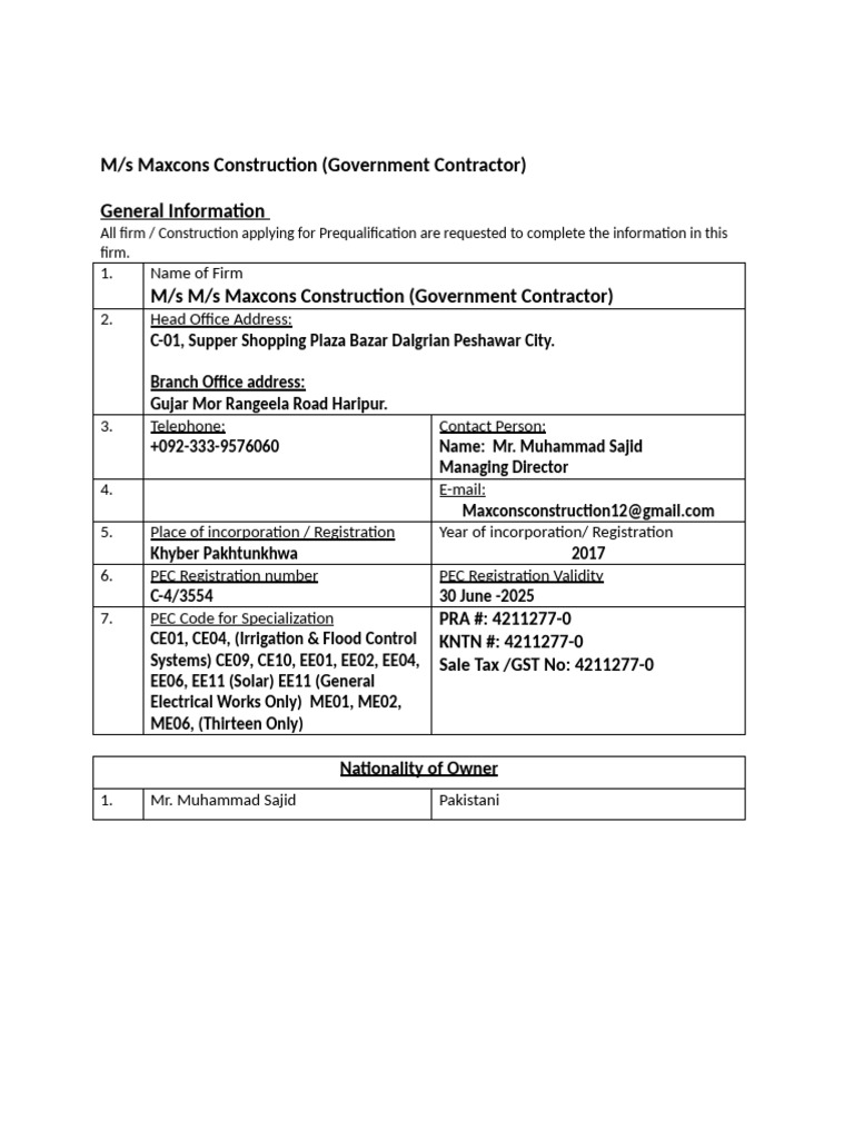 General Information | PDF