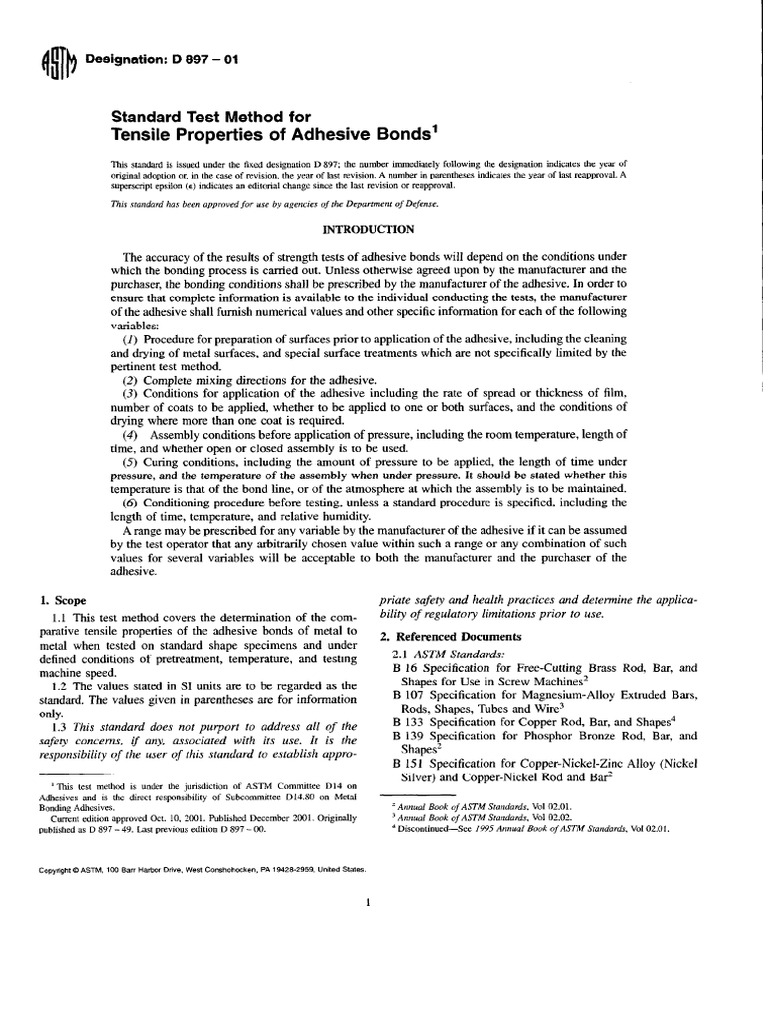 Astm D 897 | PDF
