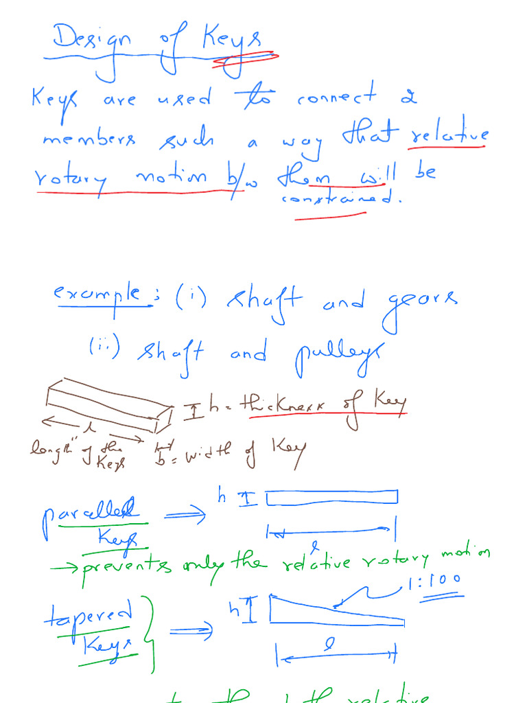 Design of Keys Theory | PDF