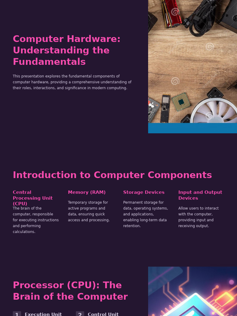 Computer Hardware Understanding The Fundamentals | PDF | Computer Data Storage | Random Access ...