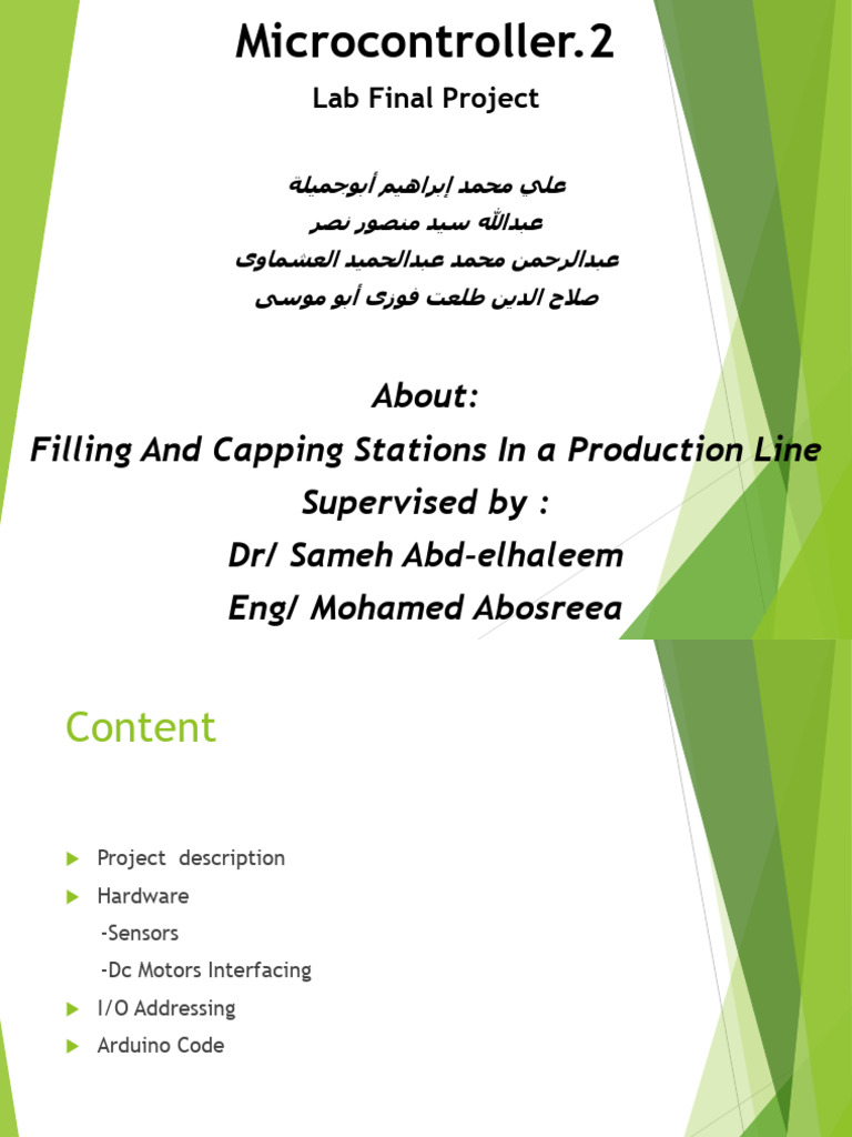 Filling and Capping Station Project | PDF | Computer Engineering ...