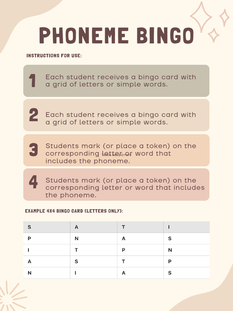 Phoneme Bingo Annexe.pdf | PDF