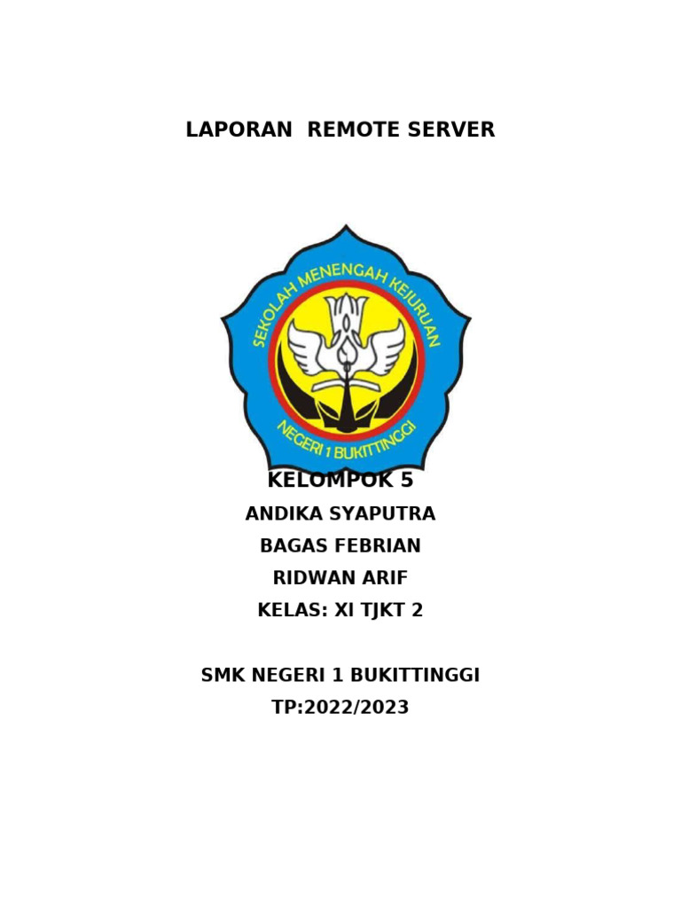Laporan Remote Server | PDF