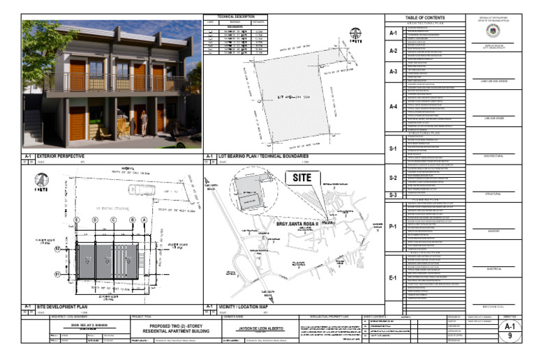 MARILAO-2-STOREY-APARTMENT-METER-A1-COPY-FOR-REPRINT-1-1 | PDF | Framing (Construction) | Beam ...