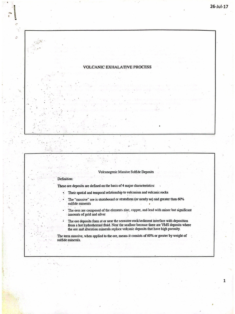 Volcanic Deposits | PDF