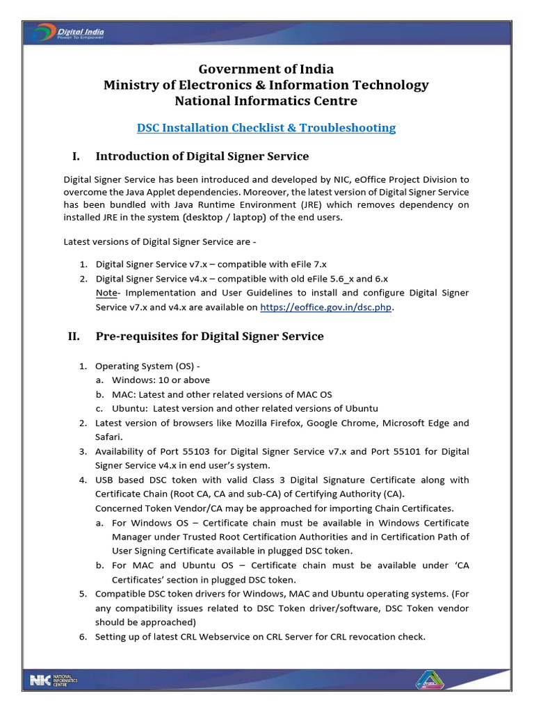 DSC Installation Checklist and Troubleshooting Document | PDF | Public ...